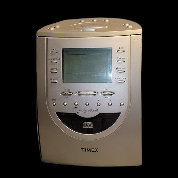 Timex | Other | Vintage Timex T68t Nature Sounds Stereo Cd Clock Radio ...